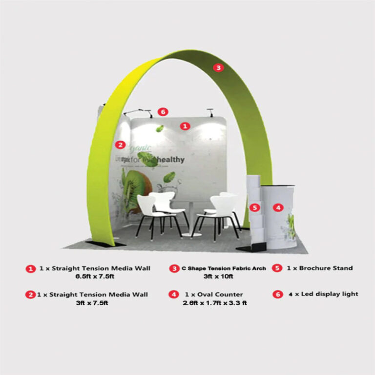 Exhibition Booth Modular Horseshoe Arch Exhibition Kit for 10ft Wide ...